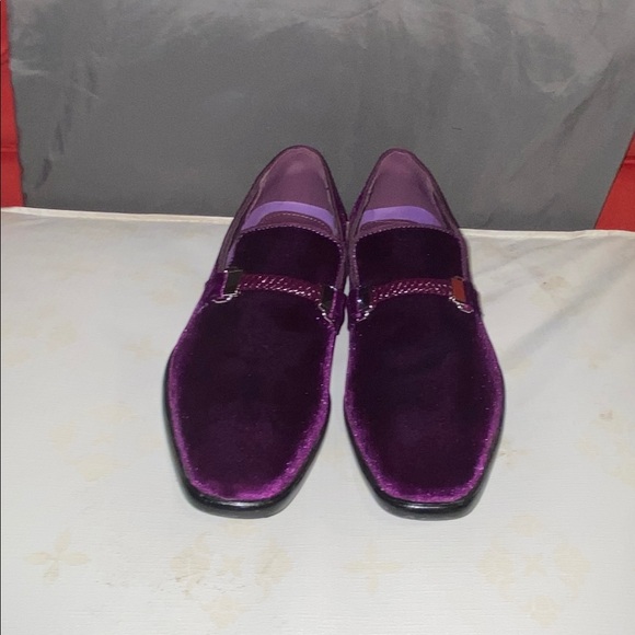 Shoes | Im Selling Purple Velvet Loafers Only Worn Once To Prom | Poshmark